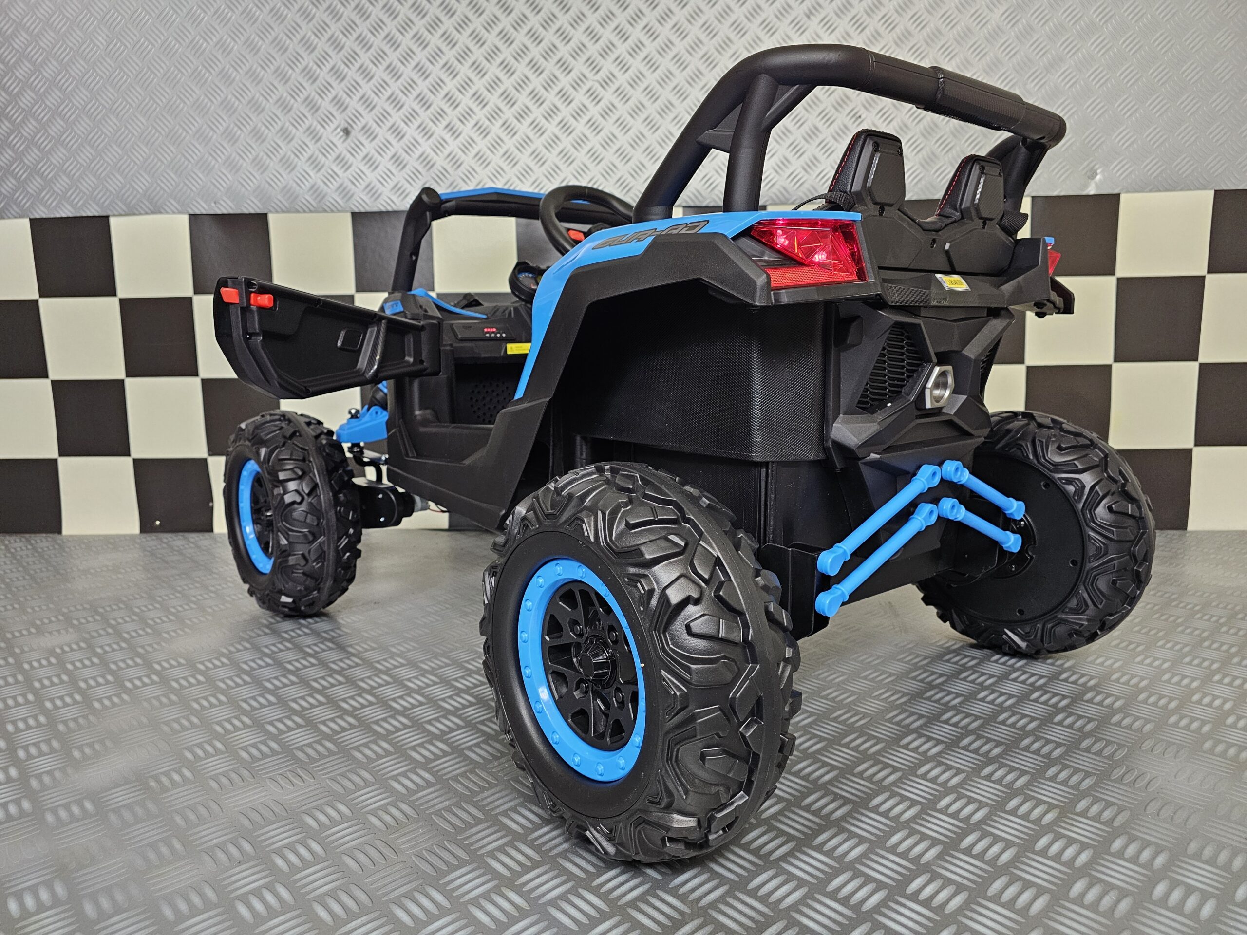 Kinder buggy X3 12 volt met afstandsbediening blauw - Cars4Kids