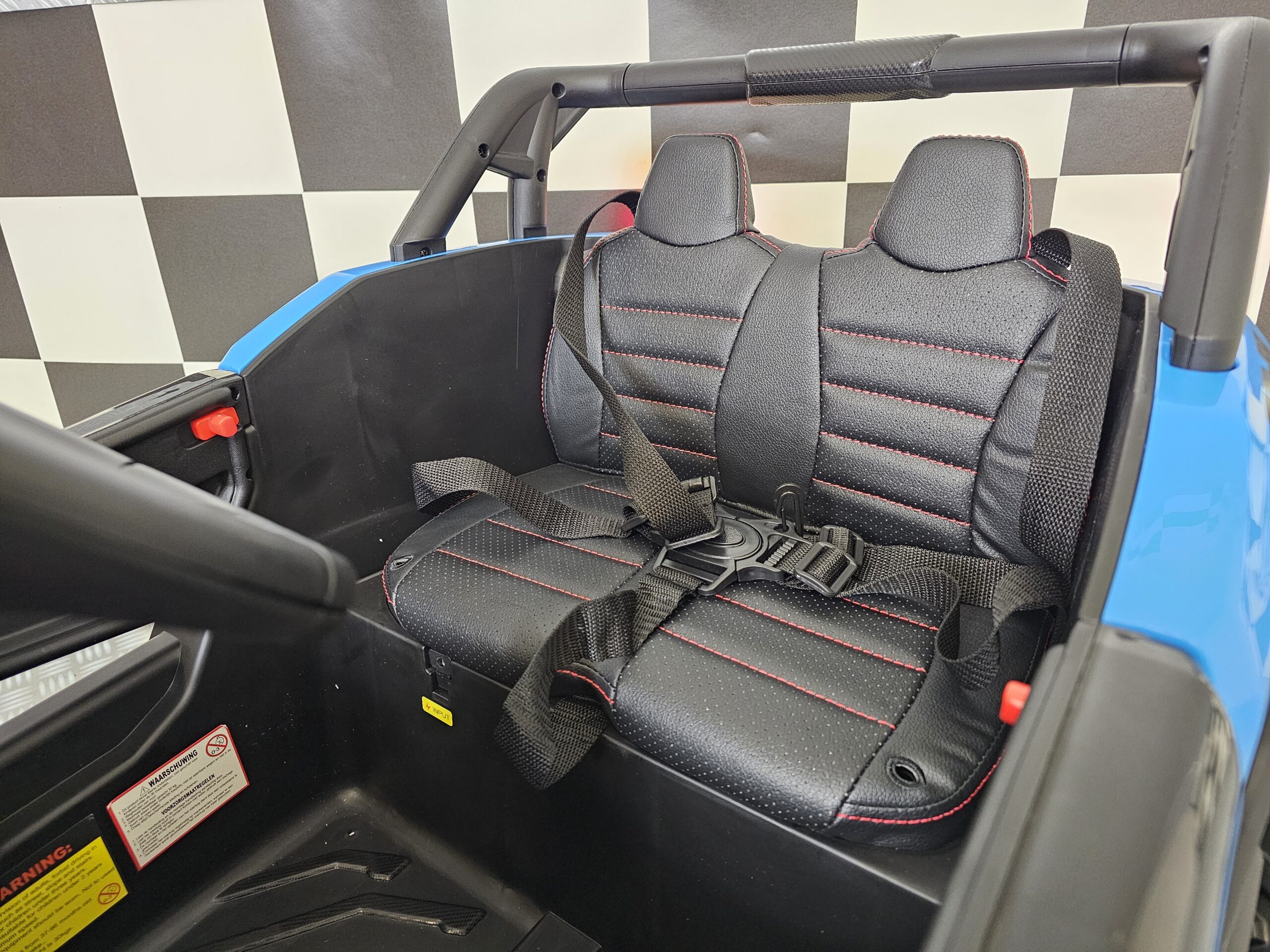 Kinder buggy X3 12 volt met afstandsbediening blauw - Cars4Kids