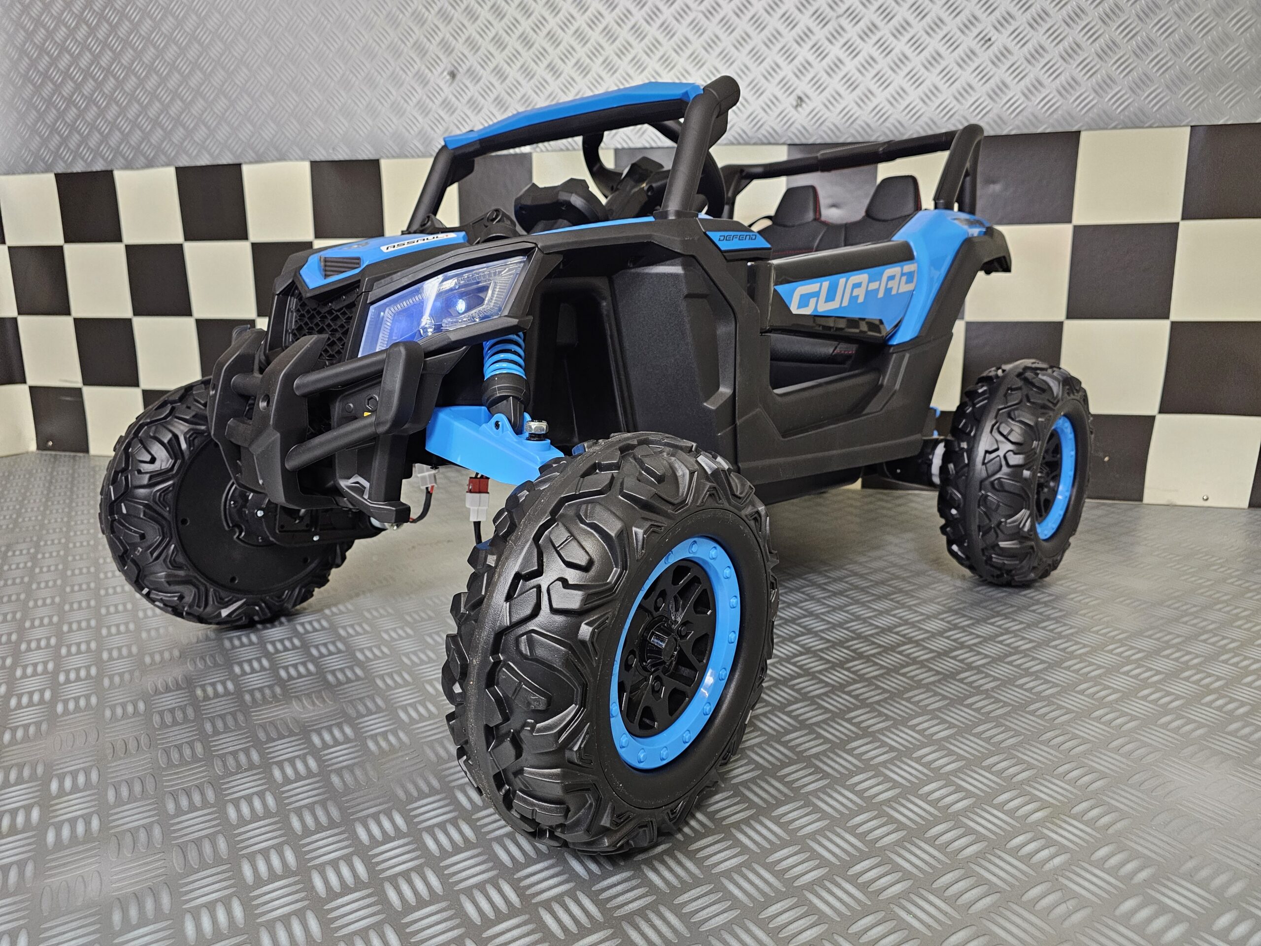 Kinder buggy X3 12 volt met afstandsbediening blauw - Cars4Kids