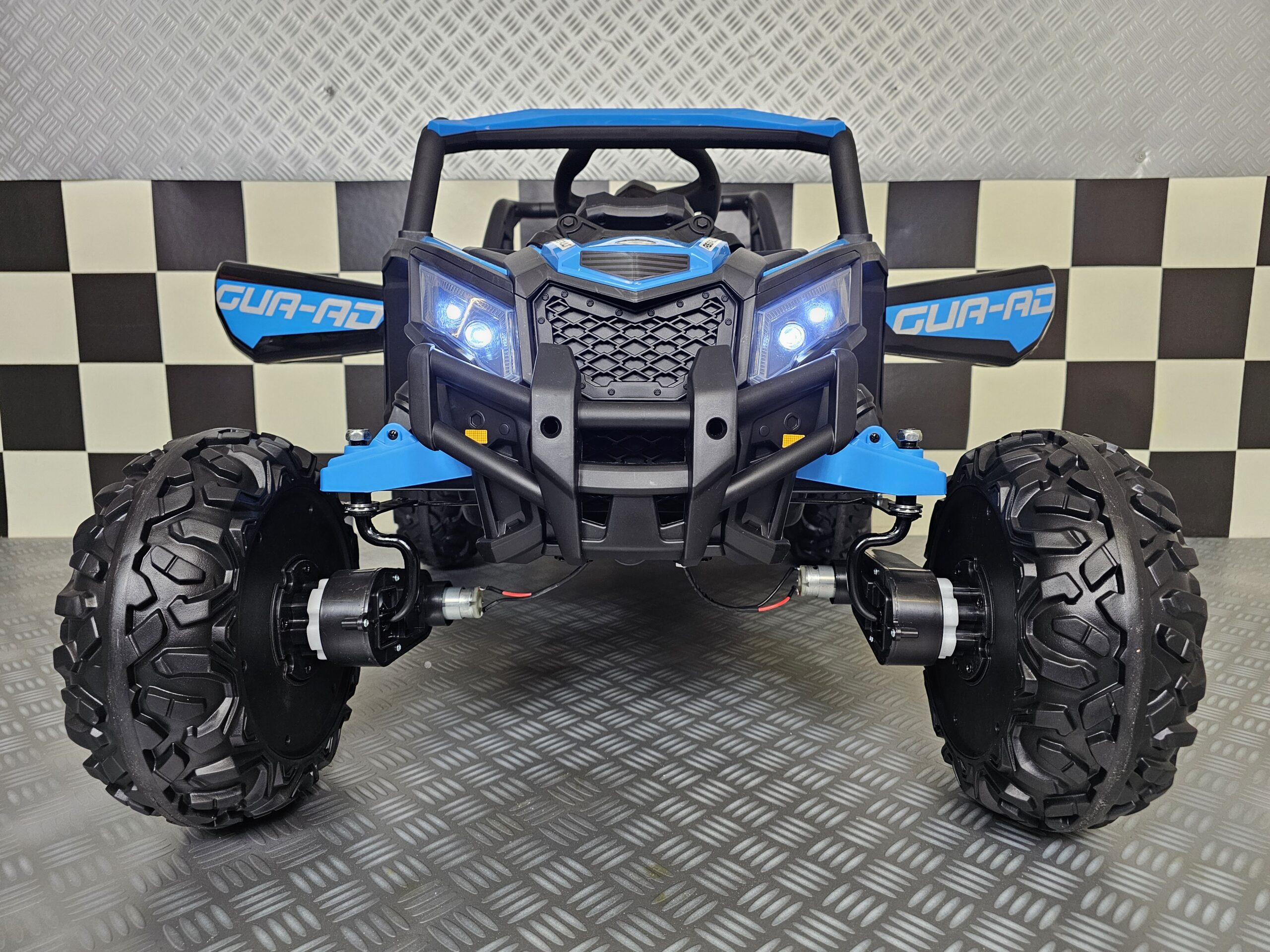 Kinder buggy X3 12 volt met afstandsbediening blauw - Cars4Kids