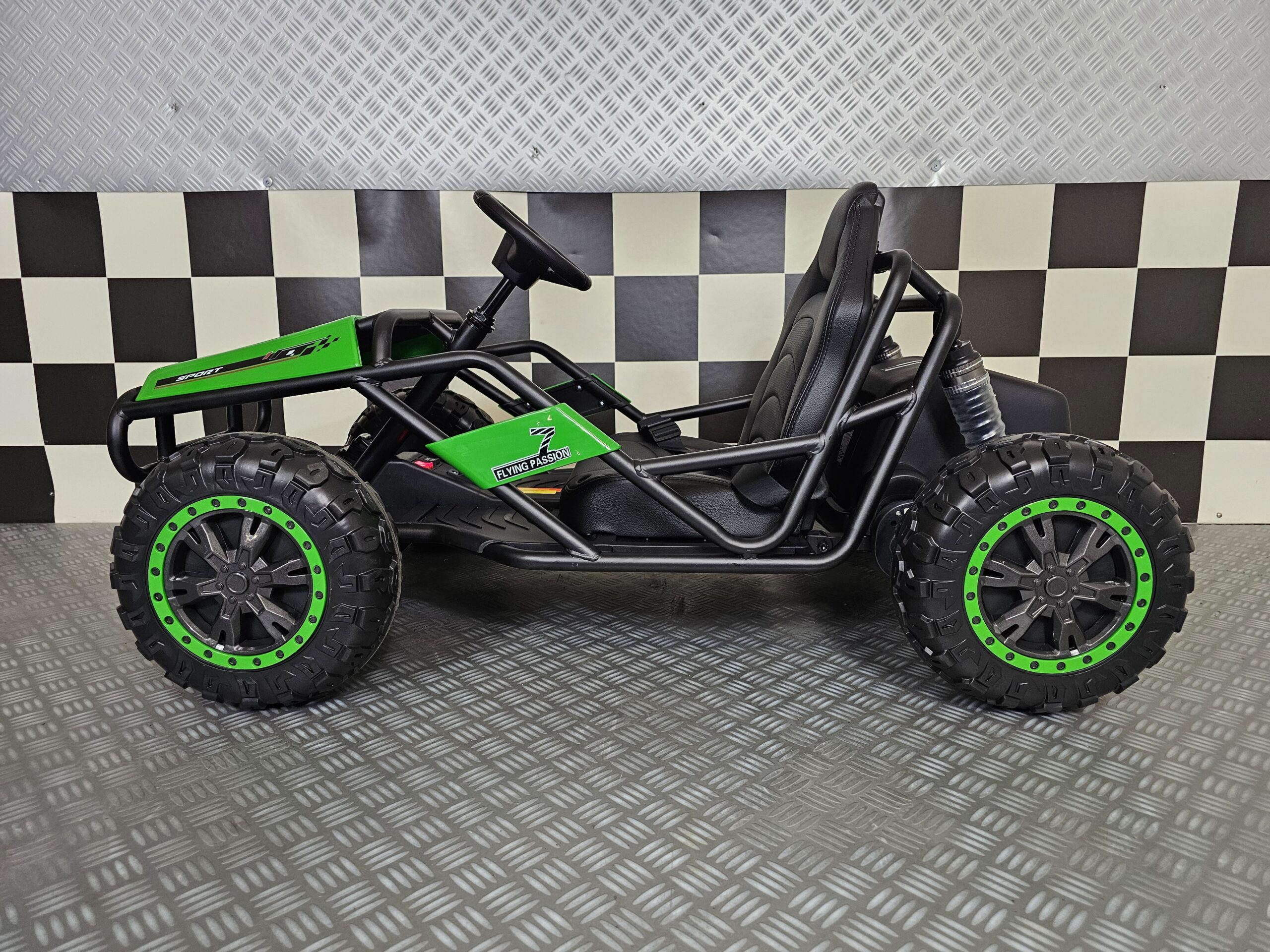 Kinder Buggy Spark 24 volt groen - Cars4Kids