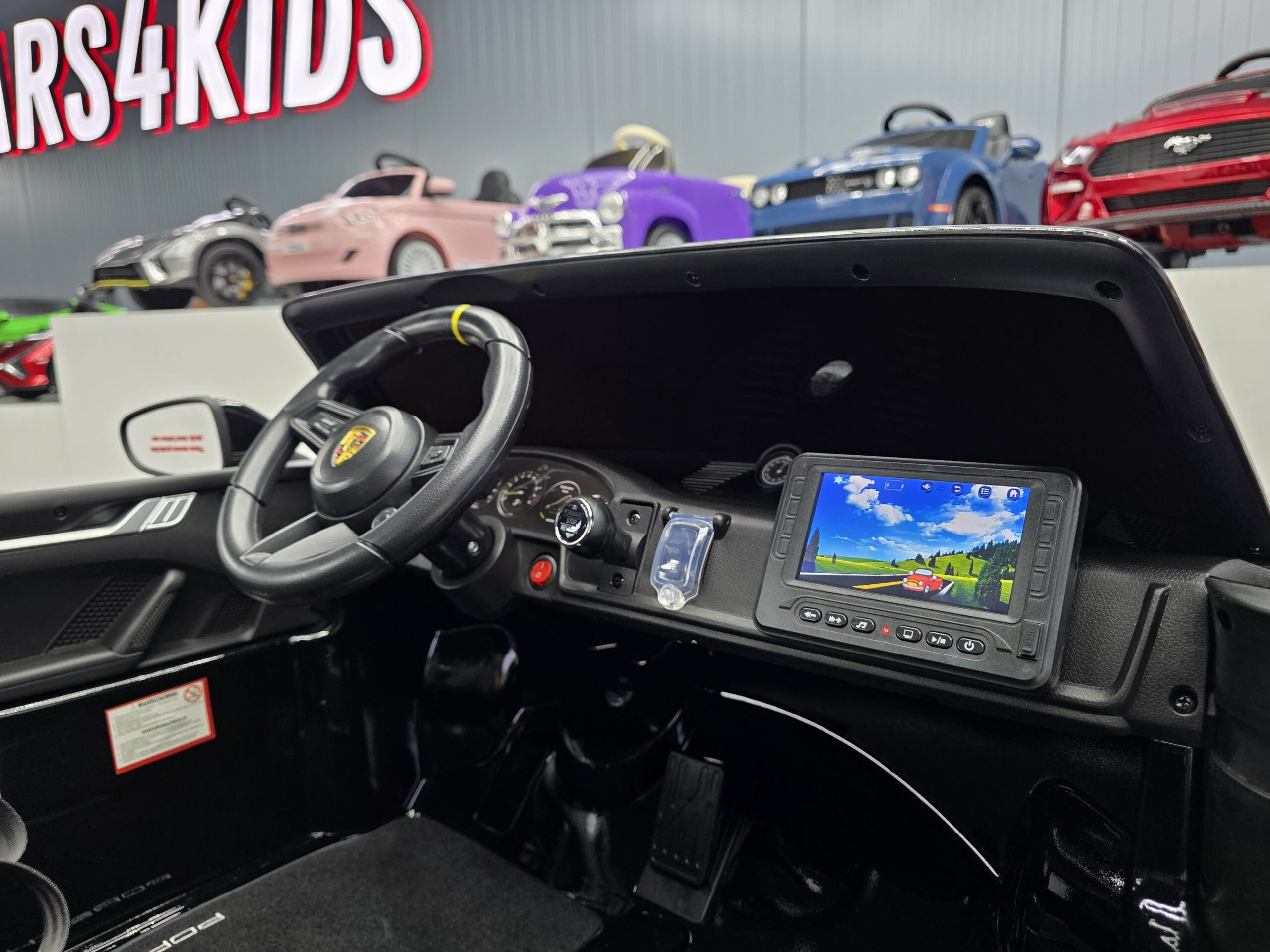 Elektrische Kinderauto Porsche 911 Zwart 24V | Cars4Kids