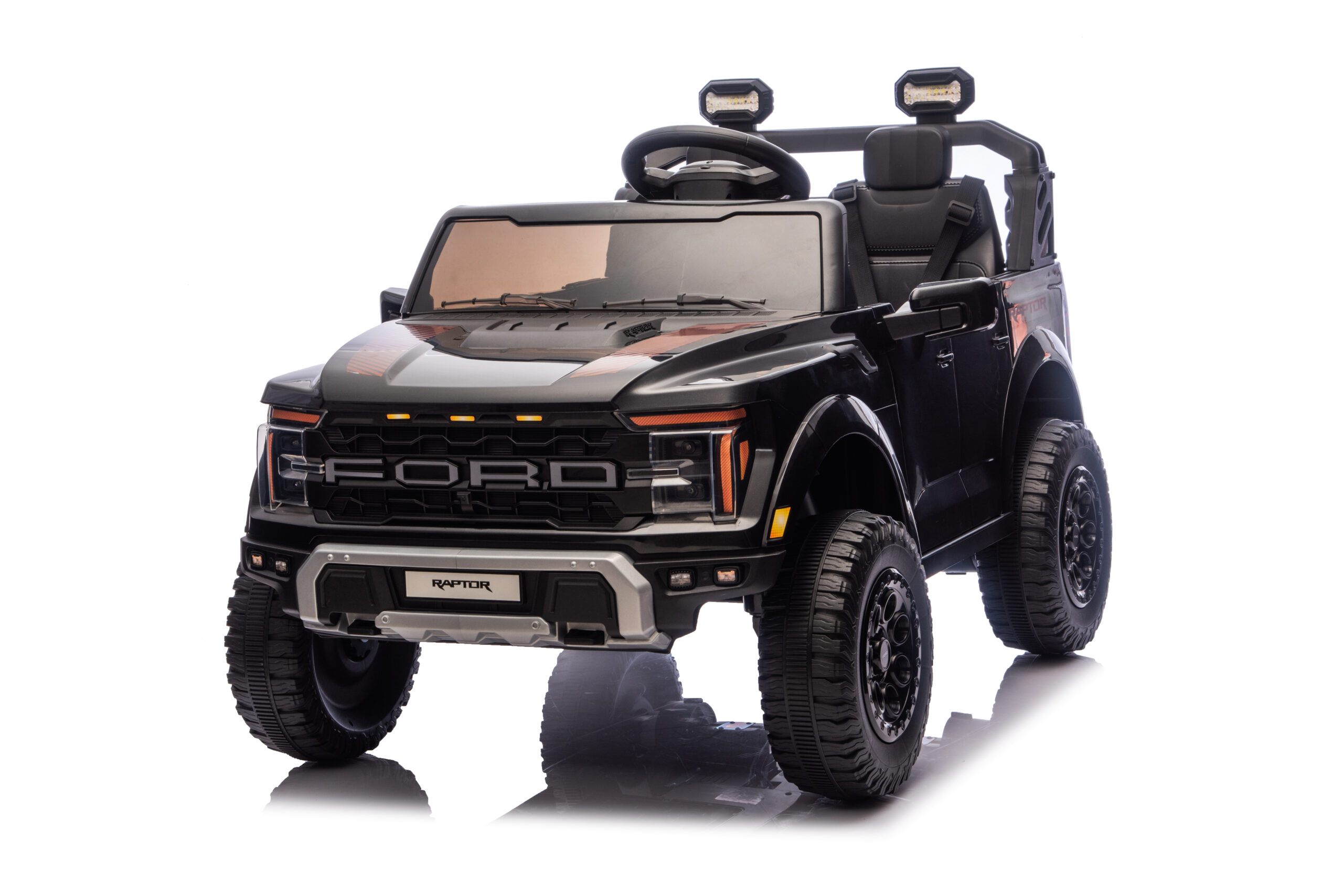 Kinderauto Ford Raptor 2 persoons 24 volt zwart - Cars4Kids