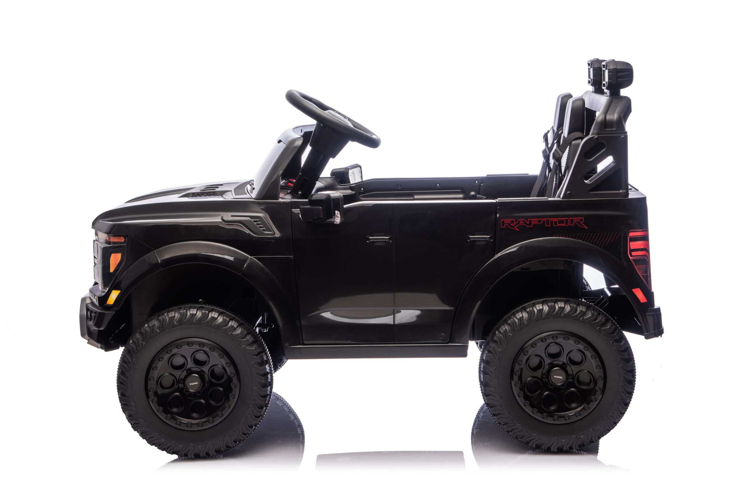 Kinderauto Ford Raptor 2 persoons 24 volt zwart - Cars4Kids